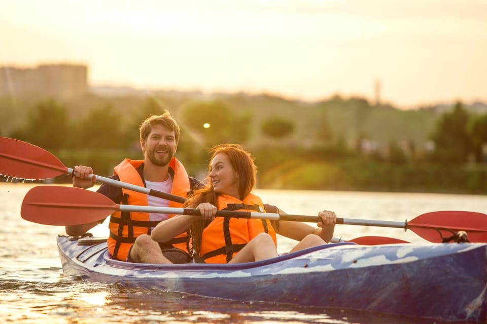 Feel the happiness while exploring Dubai with Double Kayak | GetYourGuide