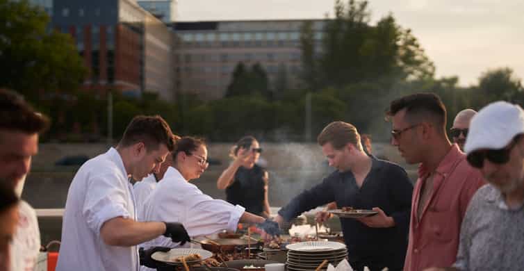 Budapest: BBQ Night Cruise - The Chef on Fire | GetYourGuide
