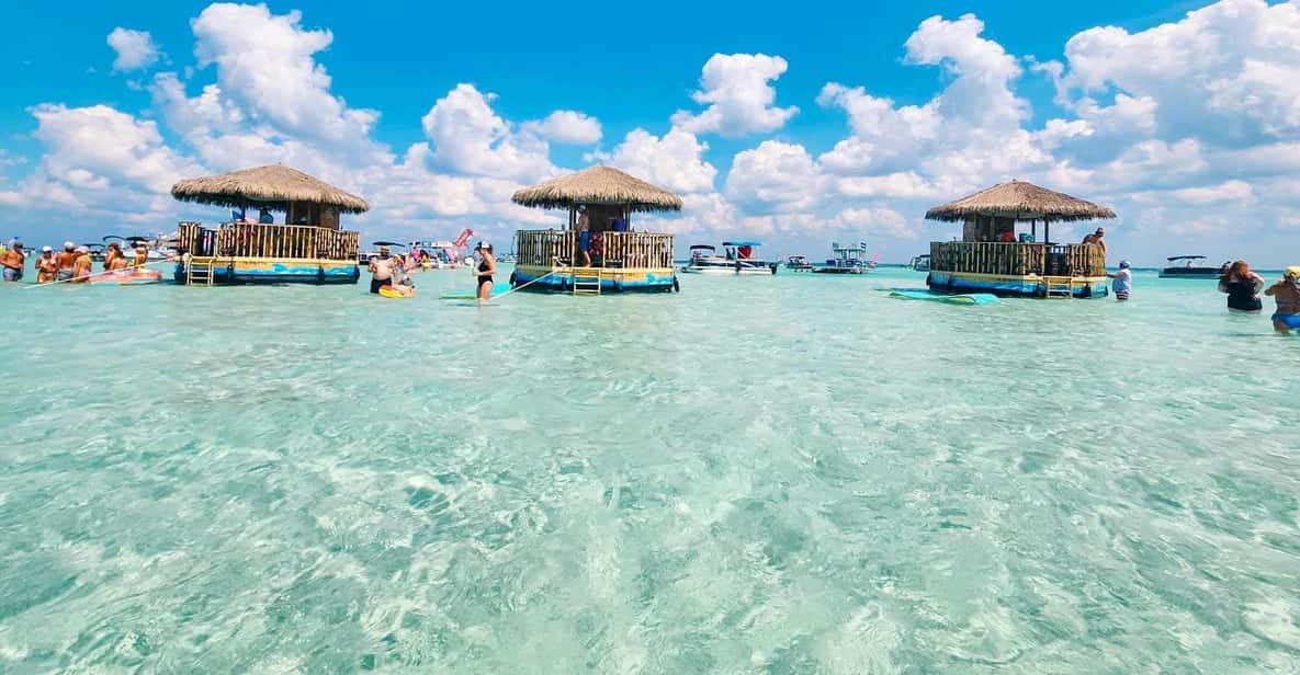 Destin: Tailfins Tiki Crab Island Sandbar Float :Swim :Chill | GetYourGuide