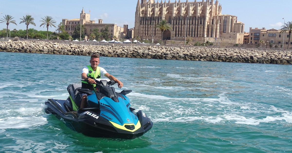 Mallorca: Palma Beach - 55 minutes Jet Ski Excursion | GetYourGuide