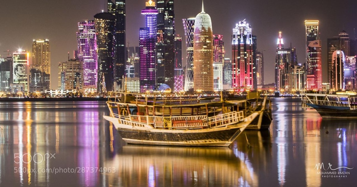 Doha Qatar night city tour dhow boat and certified guide. | GetYourGuide