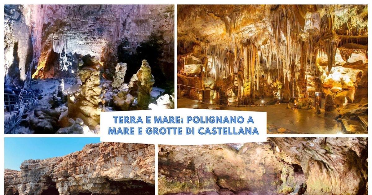 Cuevas de Castellana y Polignano en barco desde Bari y Polignano ...