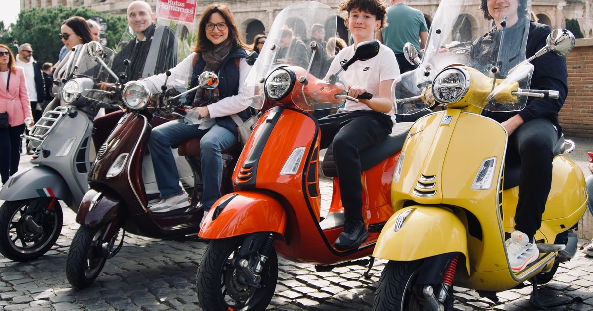 Rom på 2 timer: Ekspres Vespa-tur for krydstogtgæster | GetYourGuide