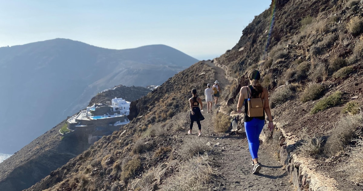 Santorini:Walking Tour in Caldera Path with Tasting & Sunset | GetYourGuide
