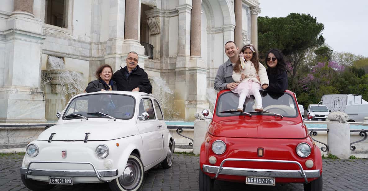 Fiat 500 vintage car tour with pro photographer in Roma | GetYourGuide