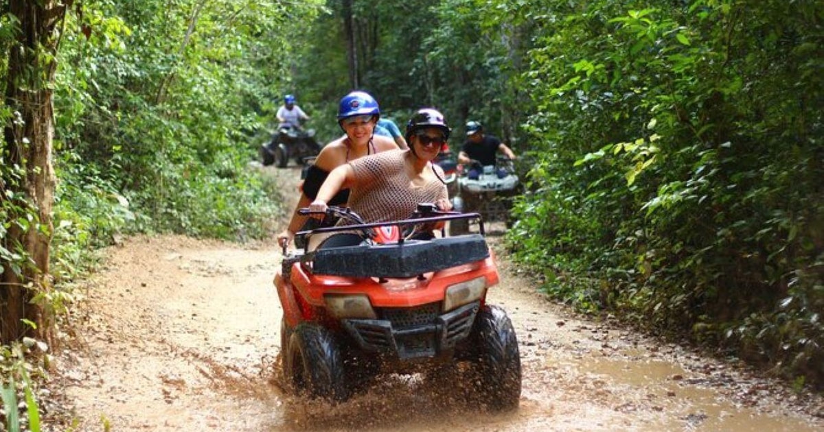 Tulum: Gemeinsame ATVs, Abseilen, Ziplines, Cenote Tour mit Mittagessen | GetYourGuide