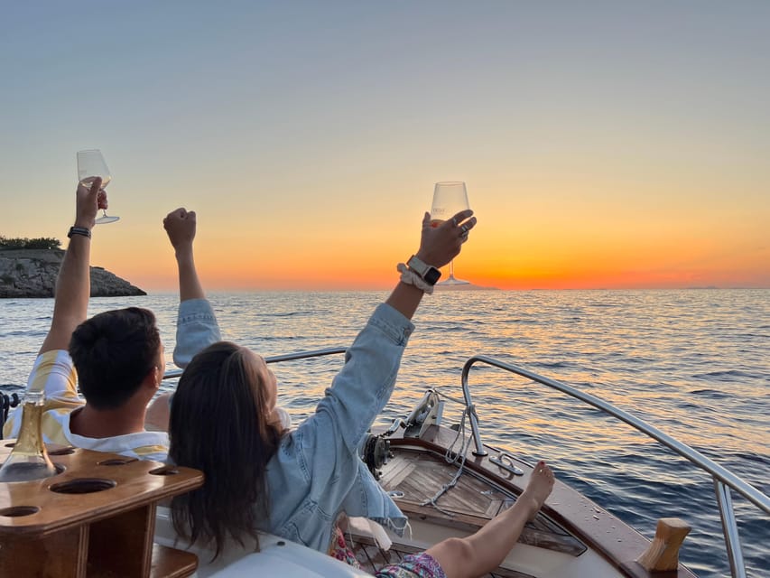 Sorrento: Private Sunset Boat Tour with Music and Aperitif | GetYourGuide