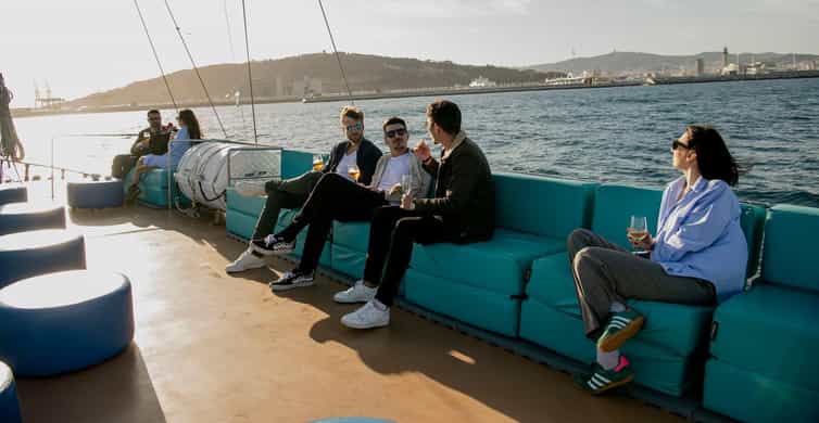 Live Music & Sunset Wooden Boat in Barcelona | GetYourGuide