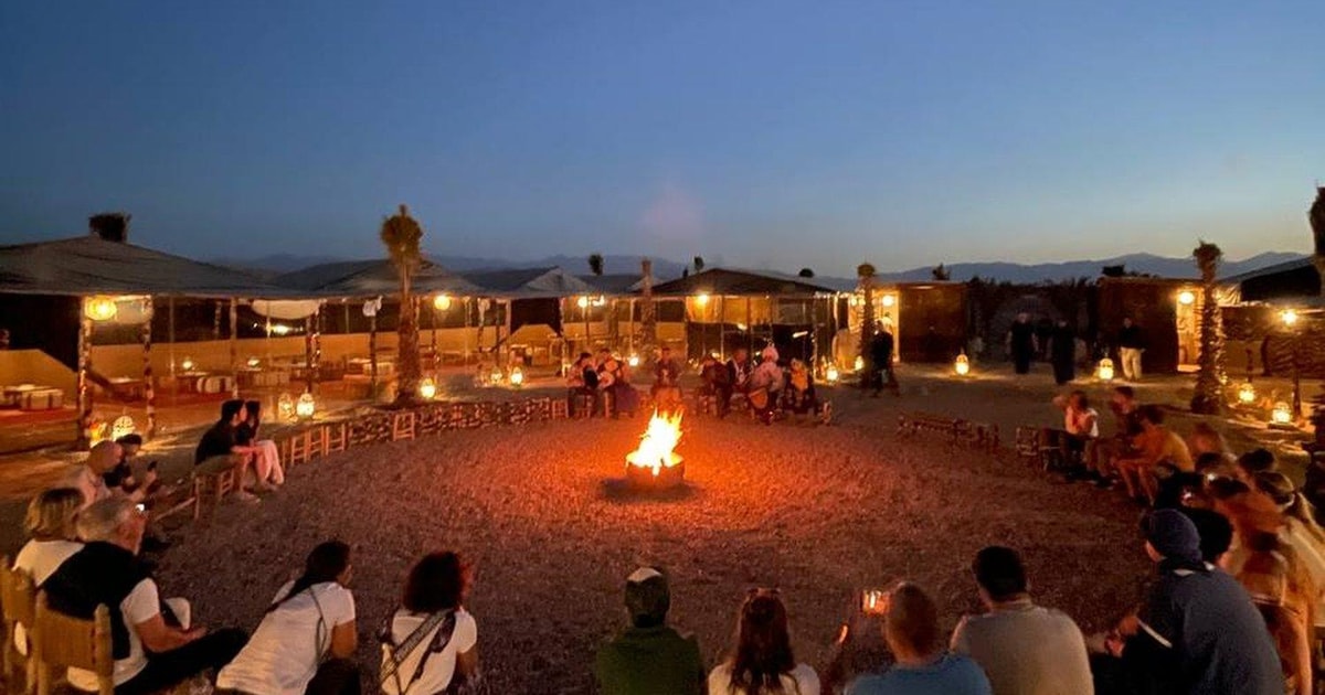 Marrakech: Rocky Desert Sunset Tour with Dinner Show | GetYourGuide