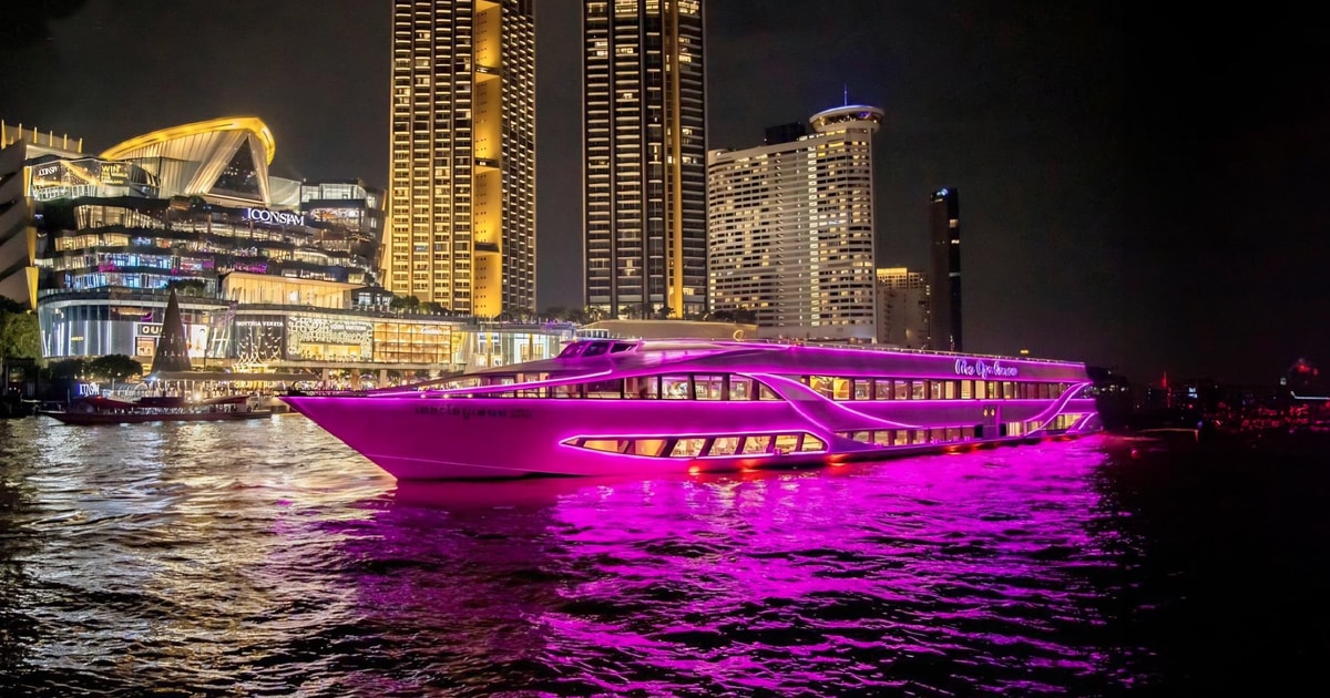 Bangkok: Opulence Luxe Dinner Cruise met Hotel Transfer | GetYourGuide