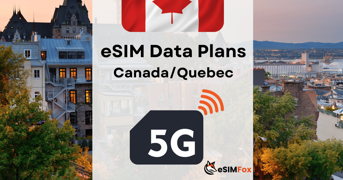 Quebec : Plan de datos Internet eSIM para Canadá 4G/5G | GetYourGuide