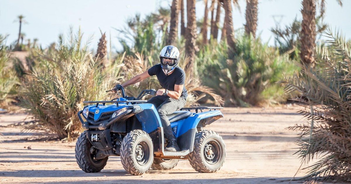 Marrakech: Palmeraie Quad Biking & Camel Ride with Pick-Up | GetYourGuide