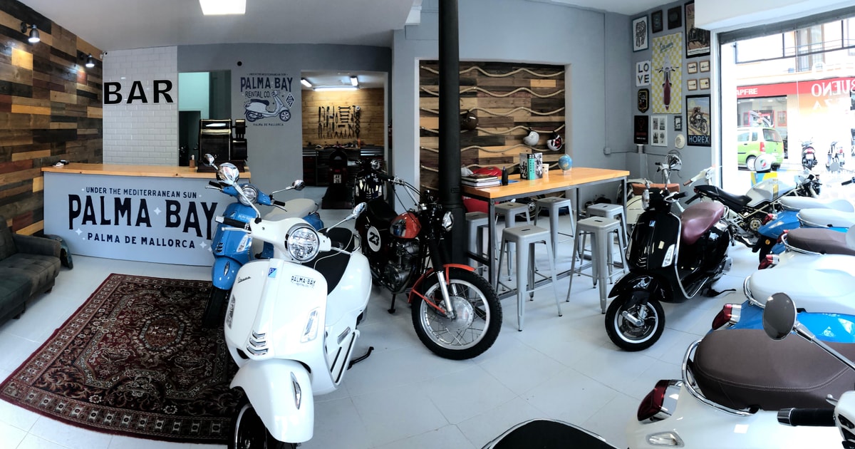Mallorca: Erkunde die Insel Mallorca mit dem ikonischen Vespa-Roller ...