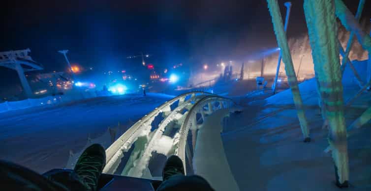 Rovaniemi: Roller Coaster Ruka + Frozen Waterfall Korouoma | GetYourGuide
