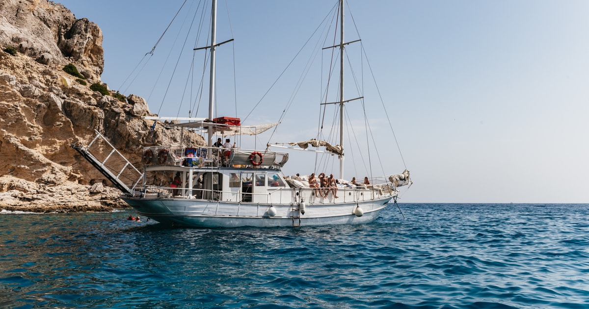 Rhodes: Romantic Gulet Cruise w/ Swimming, Buffet & Drinks | GetYourGuide