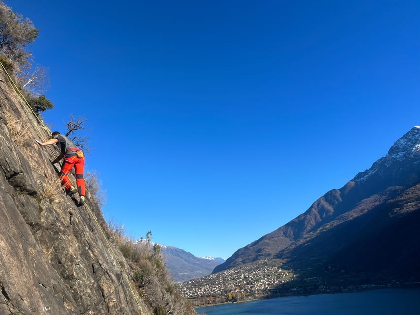 Rock climbing in Colico on the top of Lake of Como | GetYourGuide