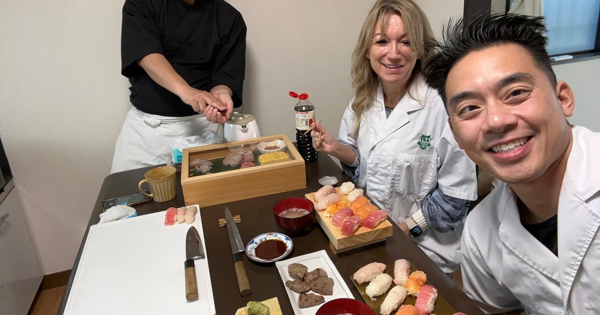 Sushi making lesson with a local after shopping at:Tsukiji | GetYourGuide