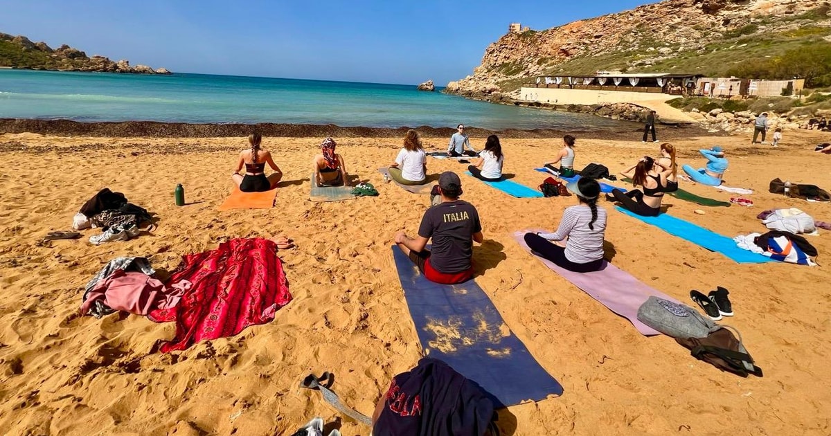 Beach Yoga Class and Swimming | GetYourGuide