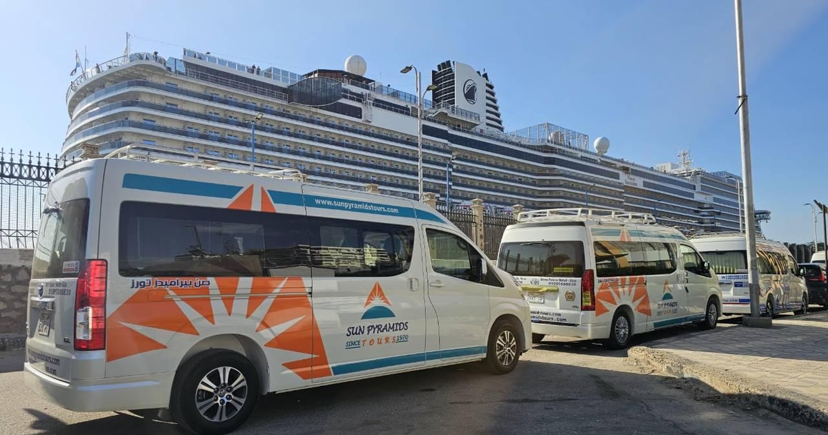 From Alexandria Port: Giza Pyramids & National Museum Tour | GetYourGuide