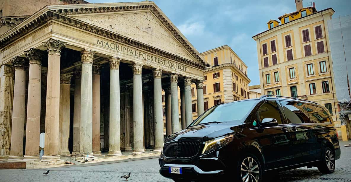 Privat taxi fra lufthavnen Fiumicino til Roms centrum | GetYourGuide