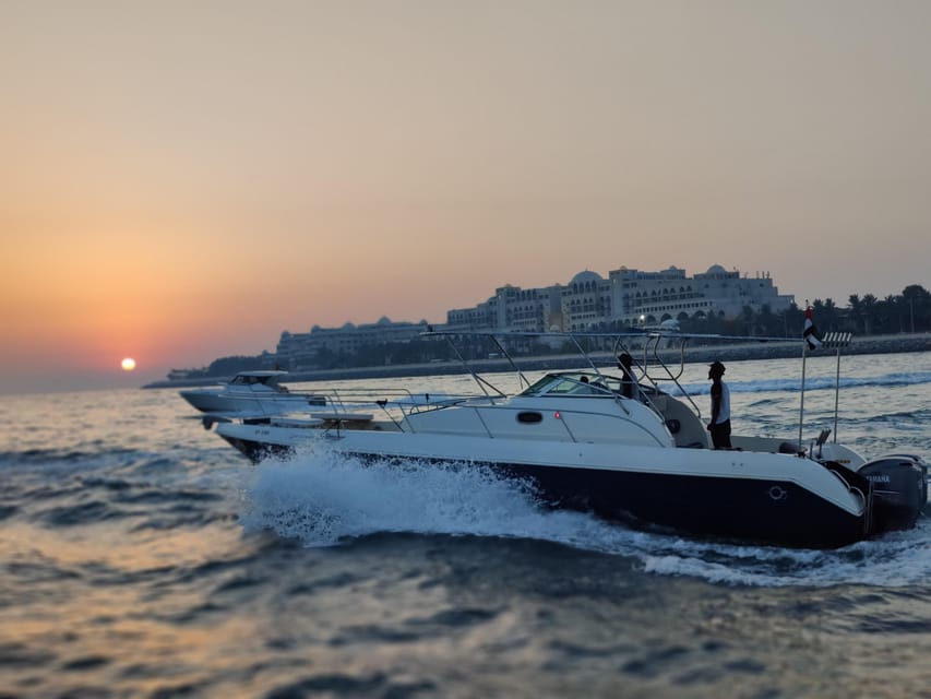 Dubai: Marina Atlantis Boat tour 3 hours+Swimming Add-on BBQ | GetYourGuide