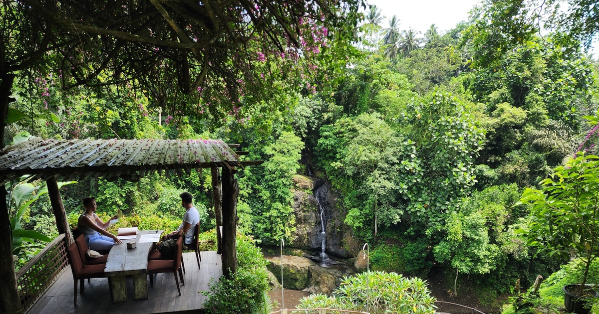 Ubud: Hidden Waterfalls, Rice terrace & Cliffside Dining | GetYourGuide