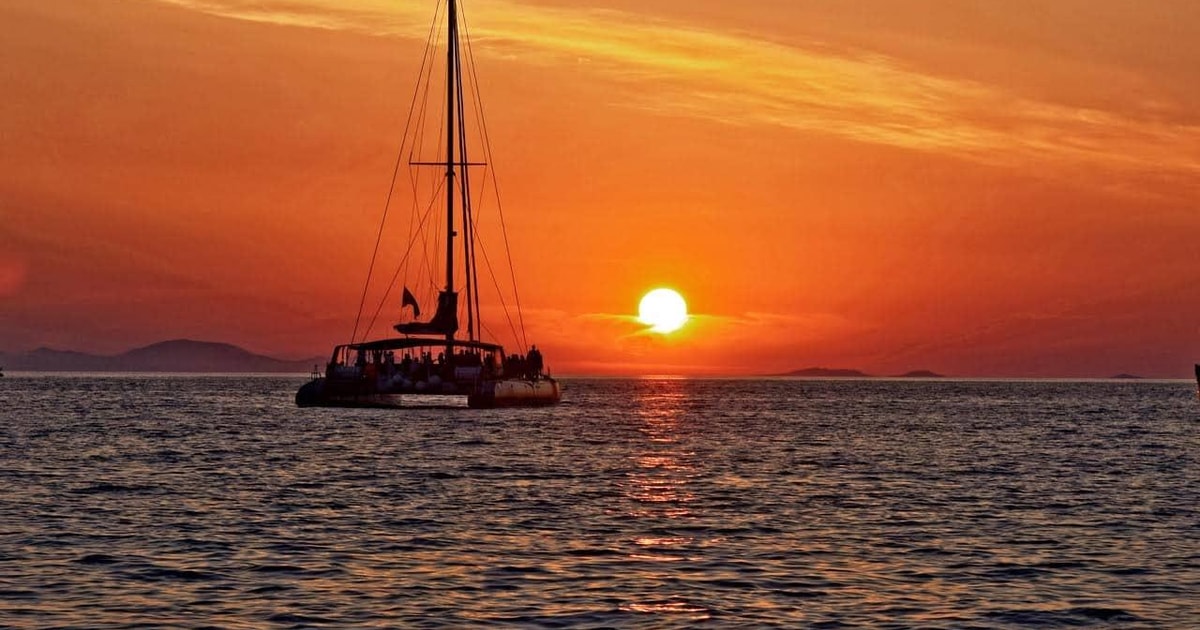 Mykonos Sunset Catamaran cruise with Transfer | GetYourGuide