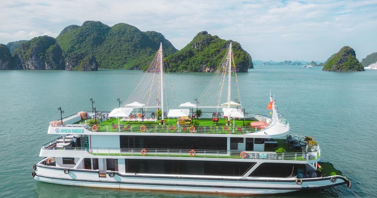 From Hanoi: Halong Bay 1-Day Luxury Cruise with Buffet Lunch | GetYourGuide
