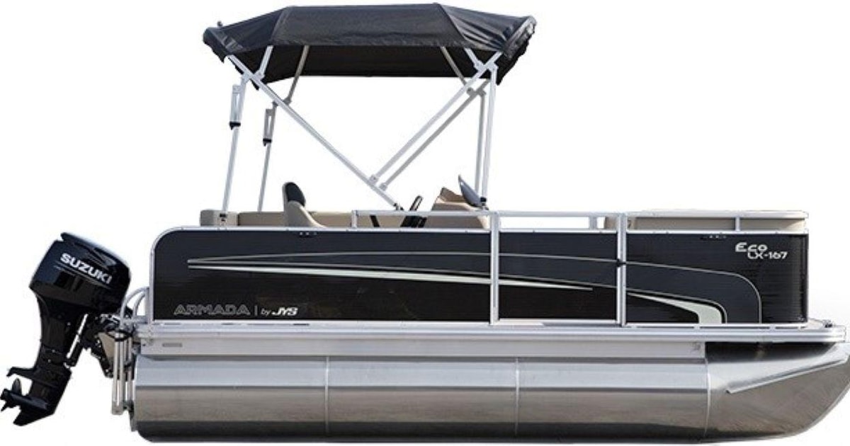 Belle River: Armada Eco 167 Black Pontoon Vermietung | GetYourGuide