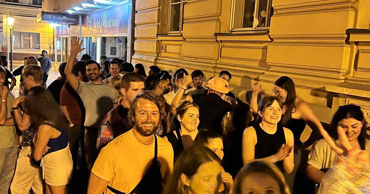 Prague: Pub Crawl with Shots & Entrance to Rooftop Club | GetYourGuide