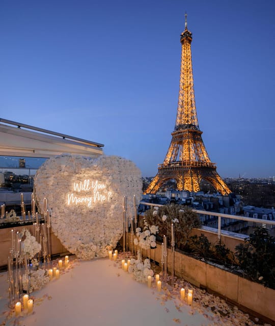 Romantic Eiffel Proposal on Enchanted private Terrace | GetYourGuide