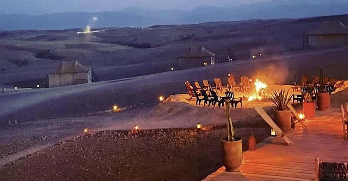 Privado: Jantar ao pôr do sol sob as estrelas do deserto de Agafay com ...