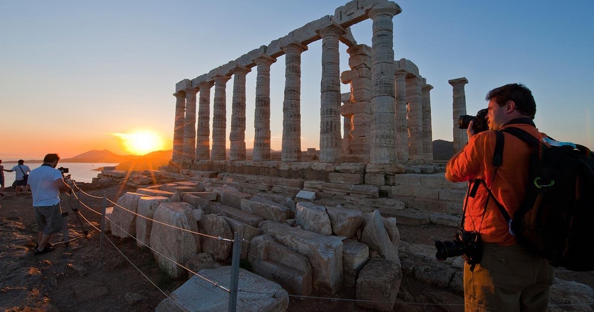 Ancient Corinth and Sunset at Temple of Poseidon Cape Sounio | GetYourGuide