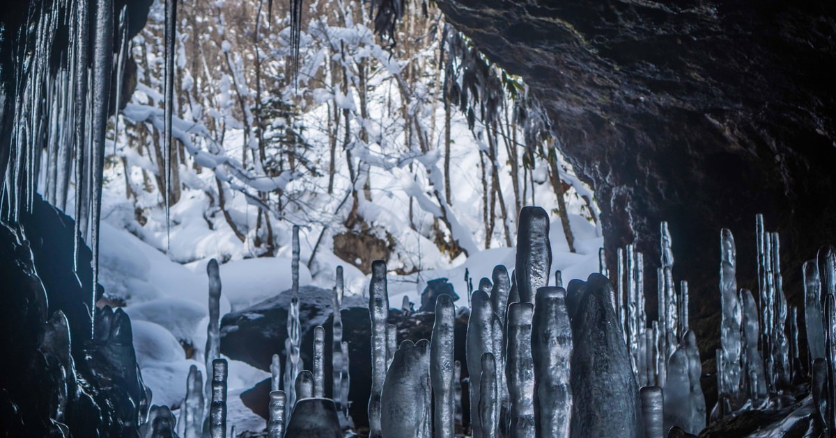 Bamboo Ice Cave: Snowshoe to see a natural phenomenon! | GetYourGuide