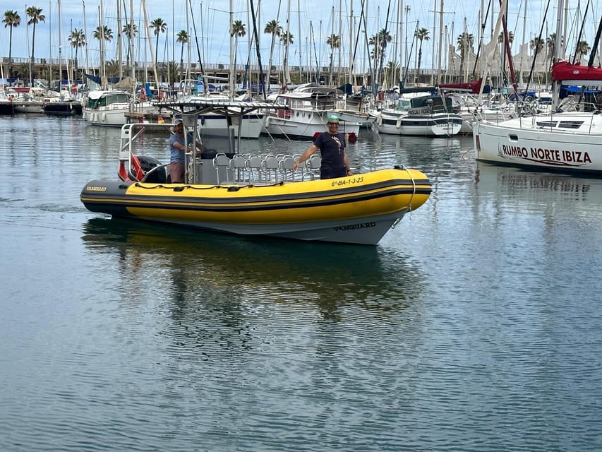 Barcelona: Speed boat skyline view | GetYourGuide