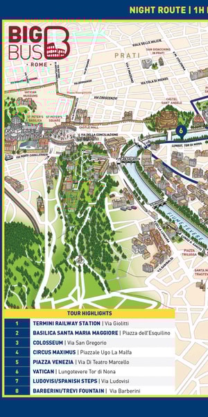Rome: Big Bus Panoramic Night Tour | GetYourGuide