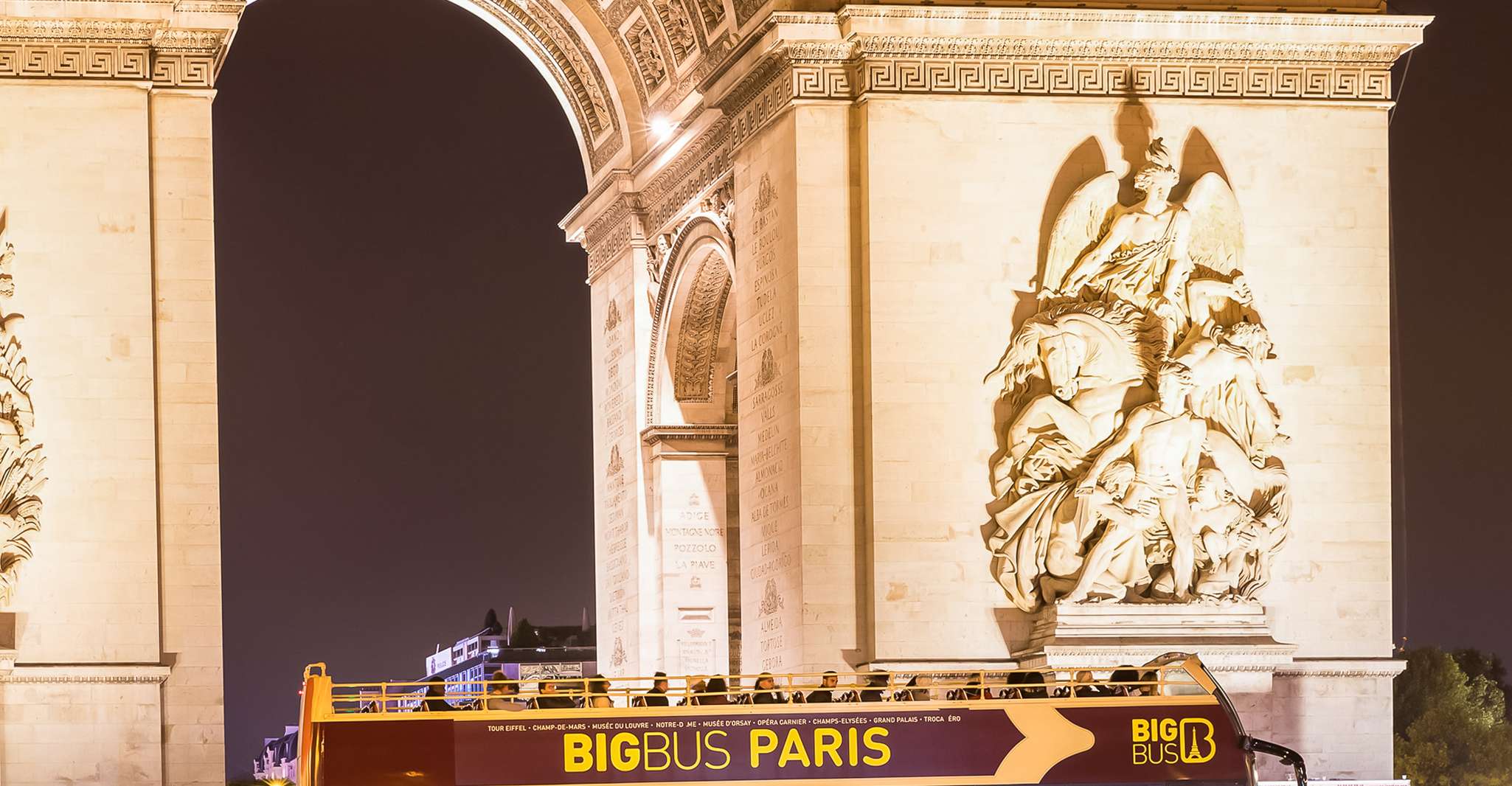 Paris, Sightseeing Night Tour by Open-Top Bus | Guided Tour in Paris