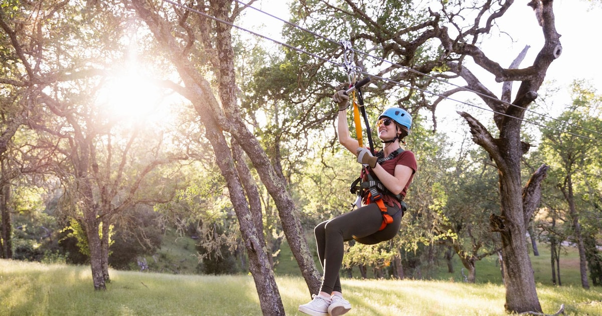 Santa Margarita: 6-Zipline Course Sunset Experience Ticket | GetYourGuide