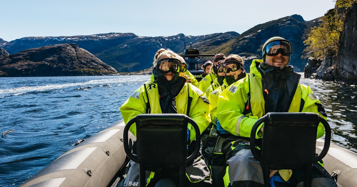 Från Stavanger: RIB-tur till Lysefjorden | GetYourGuide