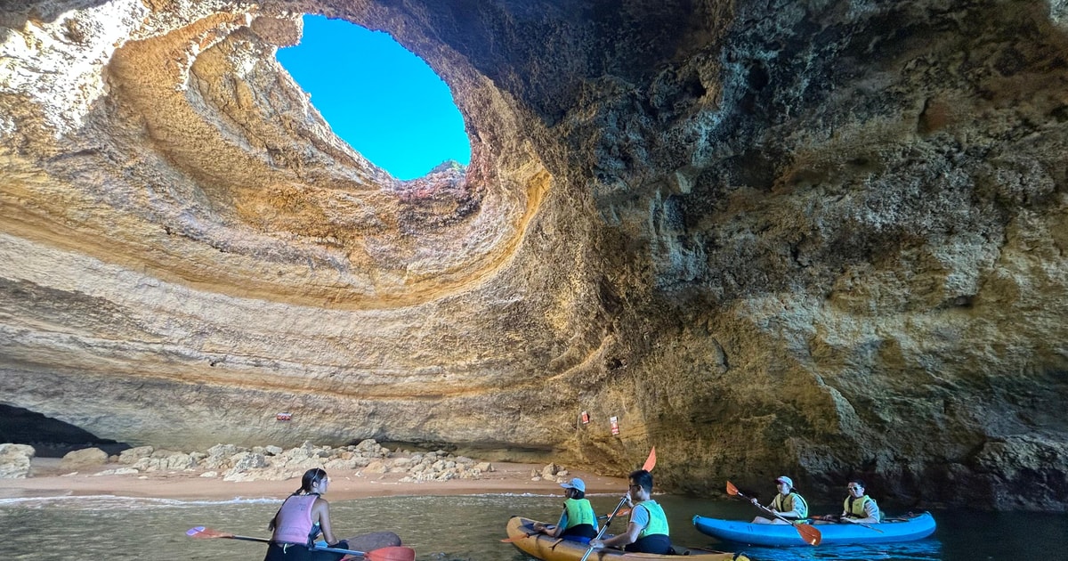 Da Faro: kayak nella grotta di Benagil, Algar Seco e Carvoeiro ...