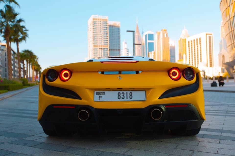 Dubai: Ferrari F8 Tributo 2022 One Day Self Drive | GetYourGuide