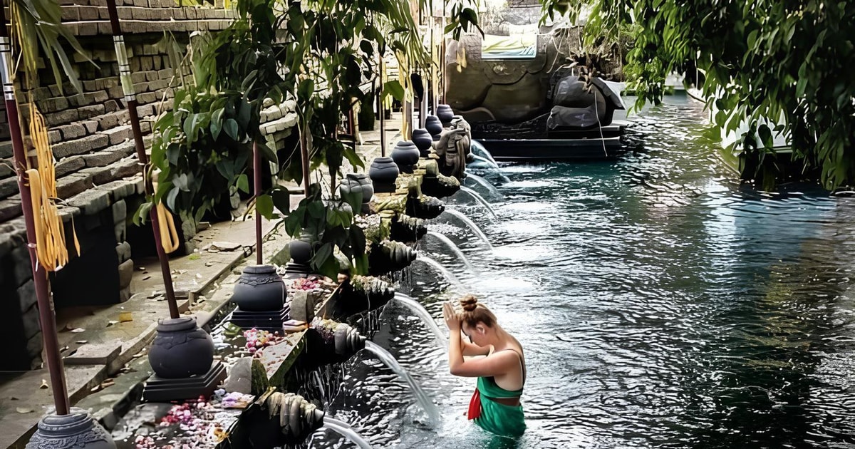 Holy water temple cleansing and hidden waterfall in ubud | GetYourGuide