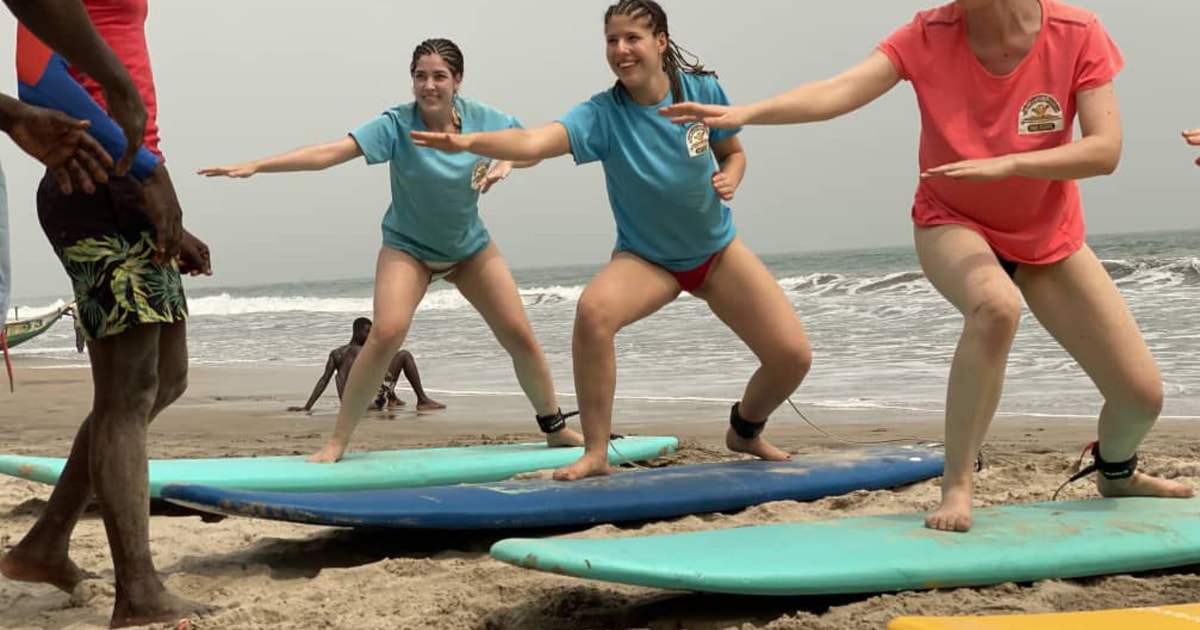 Accra Surfing Lesson with Instructor | GetYourGuide