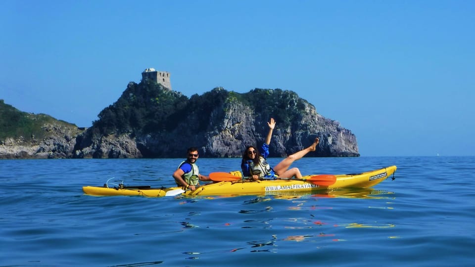 Amalfi Coast: Kayak Tour with Snorkeling and Grottoes Visit | GetYourGuide