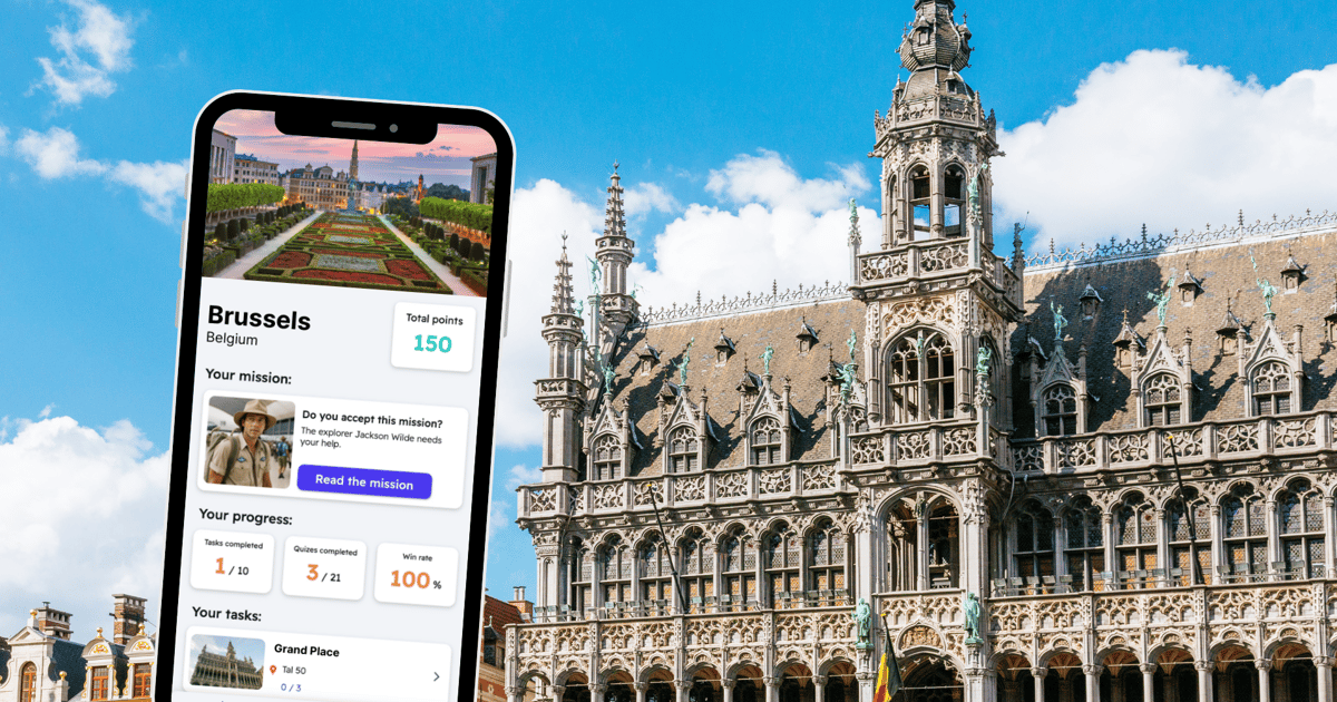 Bryssel: Self-Guided City Tour with Quizzes on your Phone: Self-Guided ...