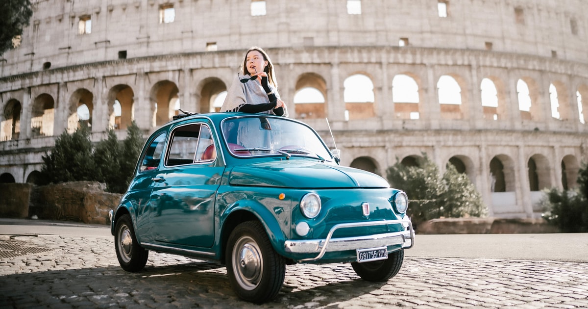 Rome: Private Fiat 500 or Vespa Wheely Tour with Photoshoot | GetYourGuide