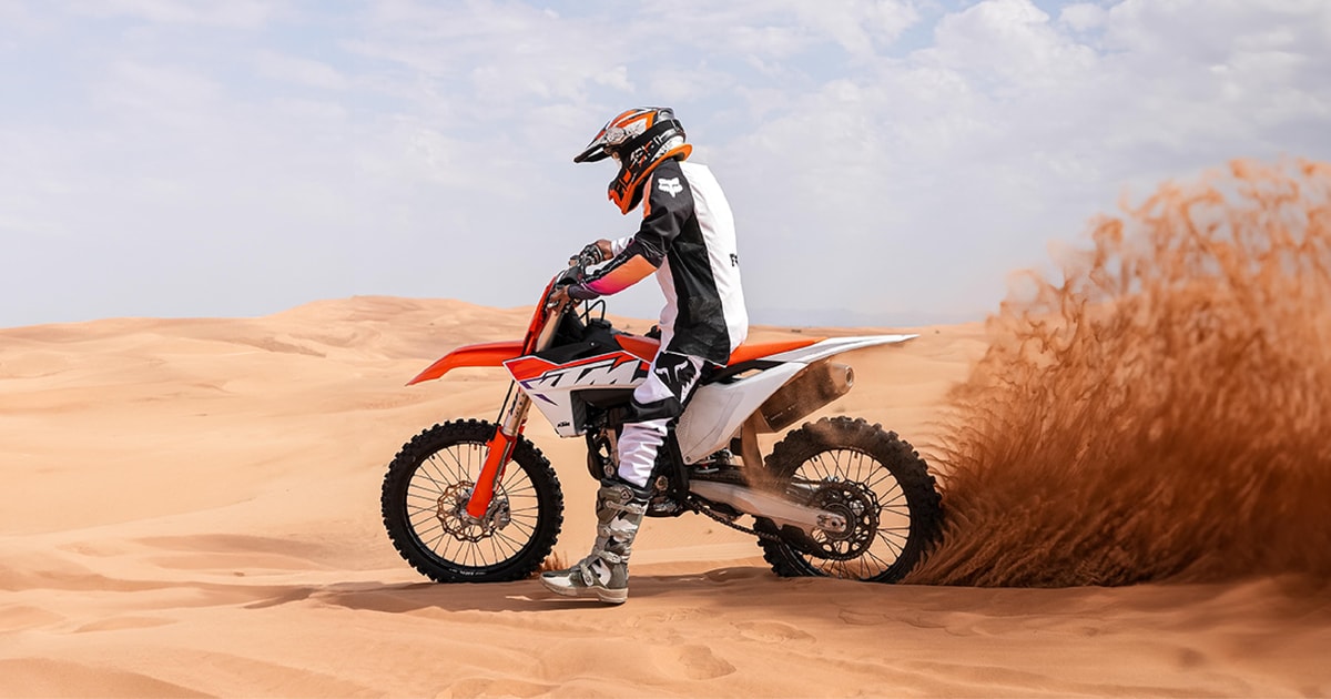 Dubai Motocross KTM 450CC Rental | GetYourGuide