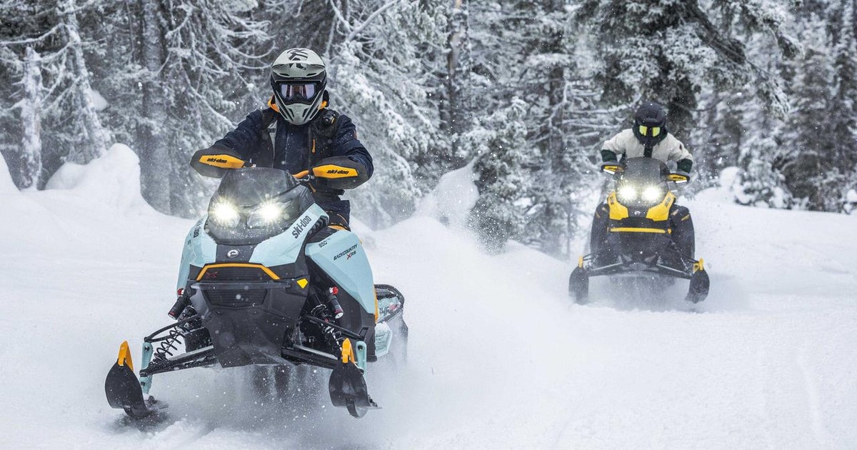 Montreal: Canadian Forest Guided Tour by Snowmobile | GetYourGuide