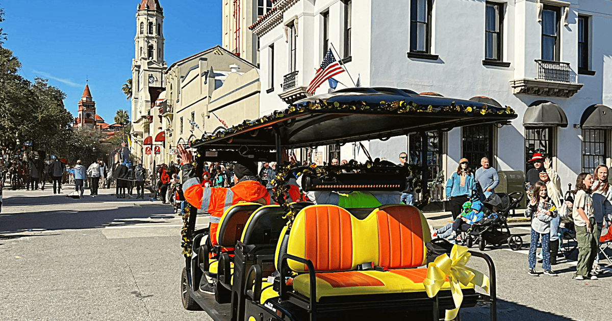 St. Augustine Private Tour auf Premium Golf Cart mit PiCk Up | GetYourGuide