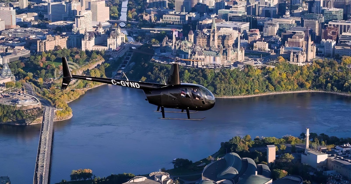 Ottawa: Helikoptervlucht met live commentaar | GetYourGuide